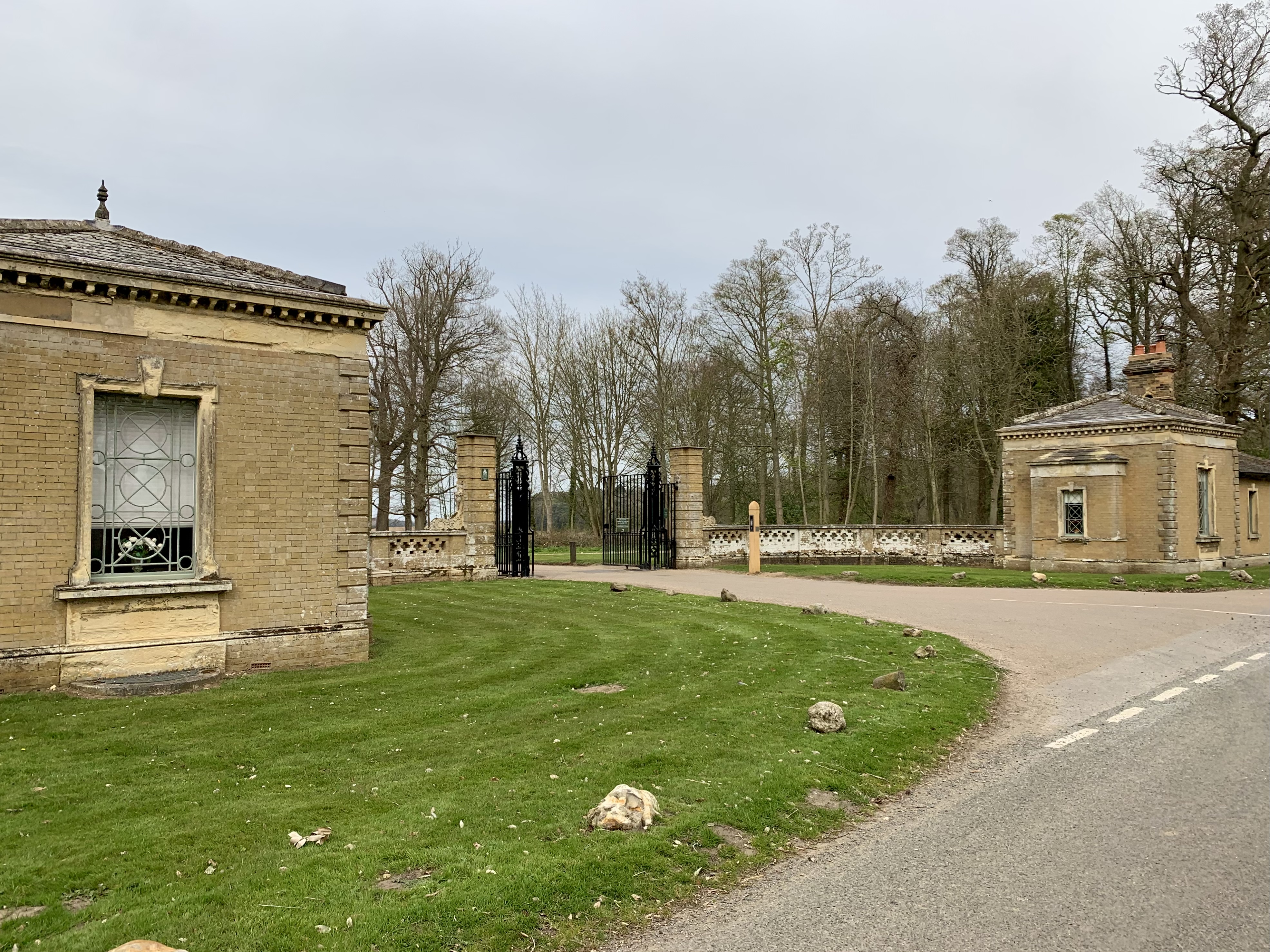 SOUTH GATES, GATE PIERS, LODGES, LINKING WALL, BOUNDARY WALLS AND PIERS ...